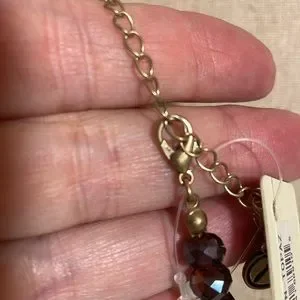 Jane Marie | Jewelry | Jane Marie Topaz Beaded Necklace With Hammered ...